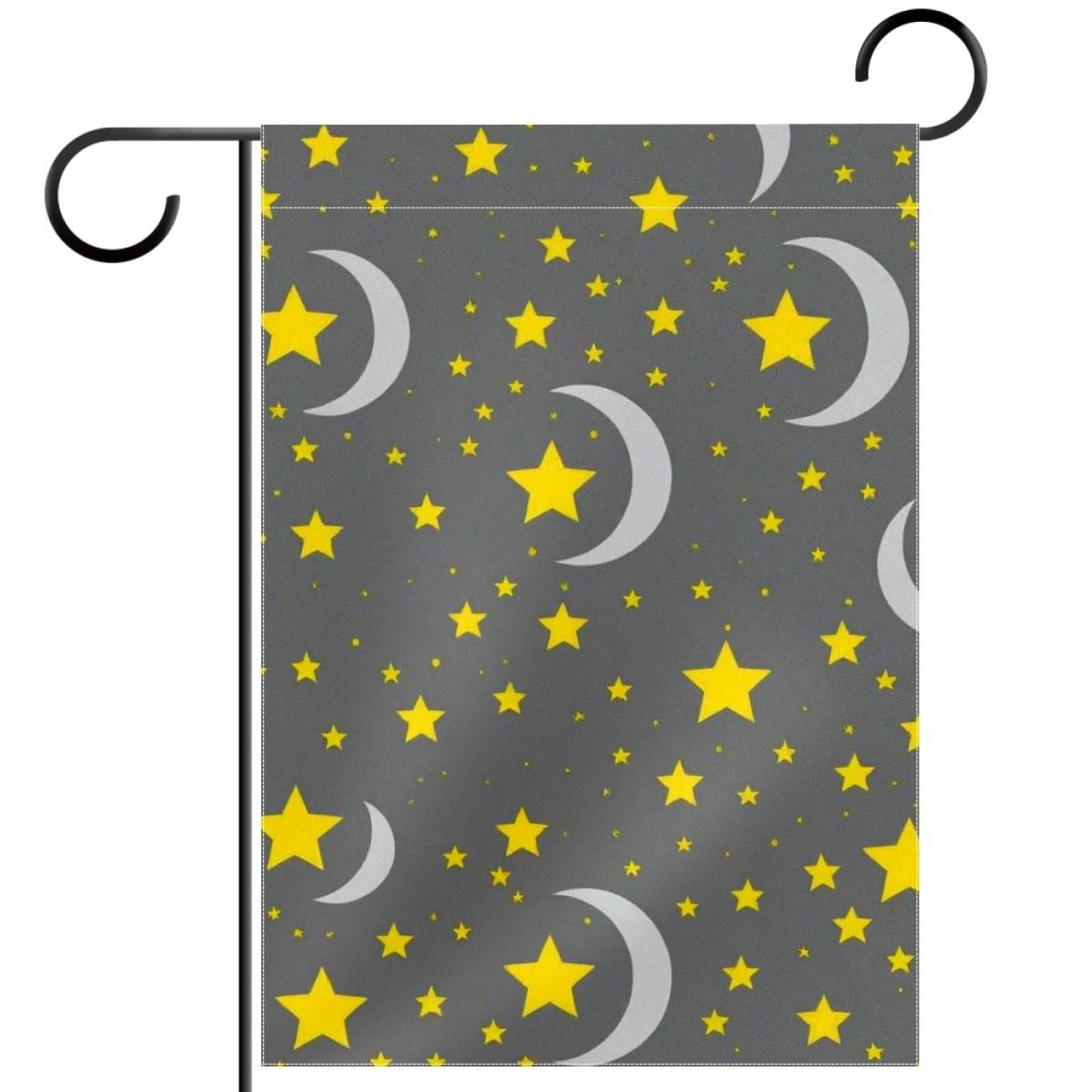 NUEAHEDN Aesthetic Stars and Moon Flags for Outside Decoration, Yard ...