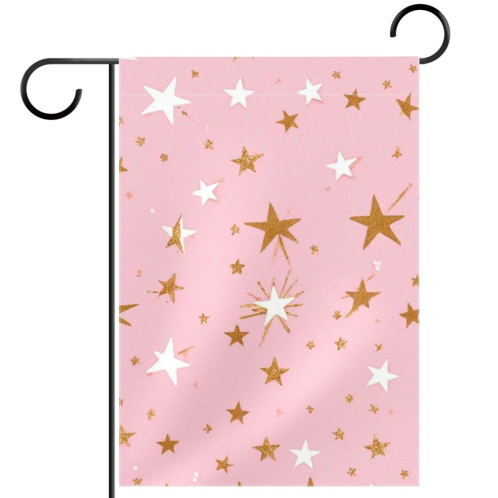 NUEAHEDN Aesthetic Stars and Moon Flags for Outside Decoration, Yard ...