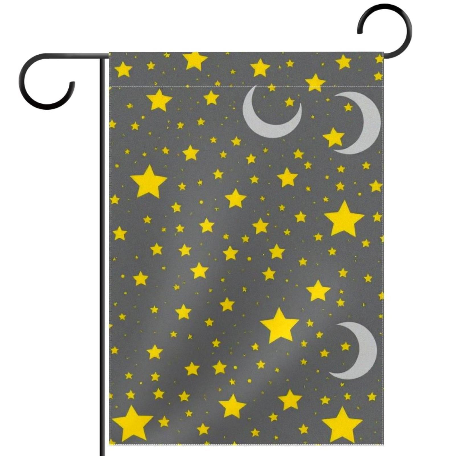 NUEAHEDN Aesthetic Stars and Moon Flags for Outside Decoration, Yard ...