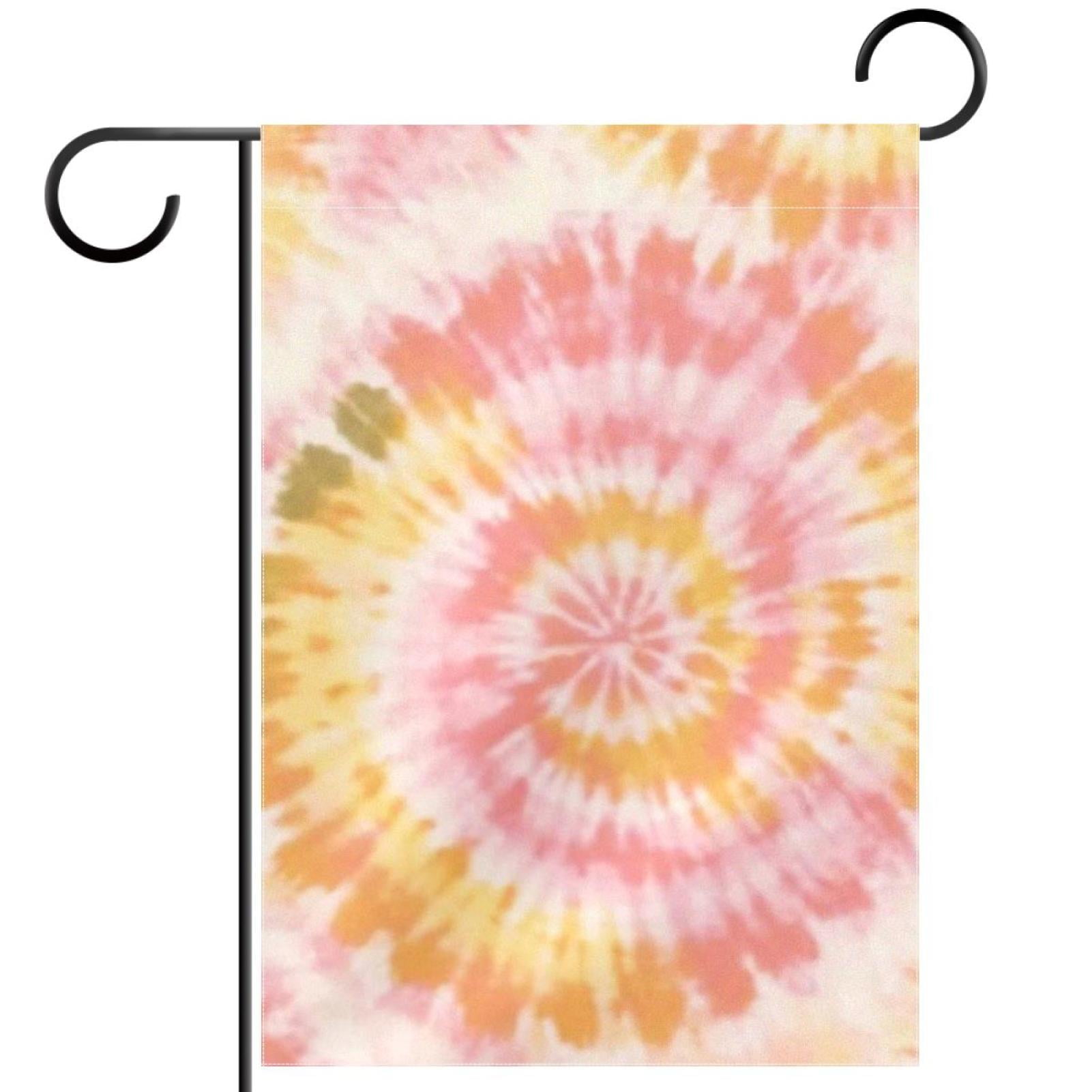 NUEAHEDN Aesthetic Tie Dyeing Flags for Outside Decoration, Yard ...