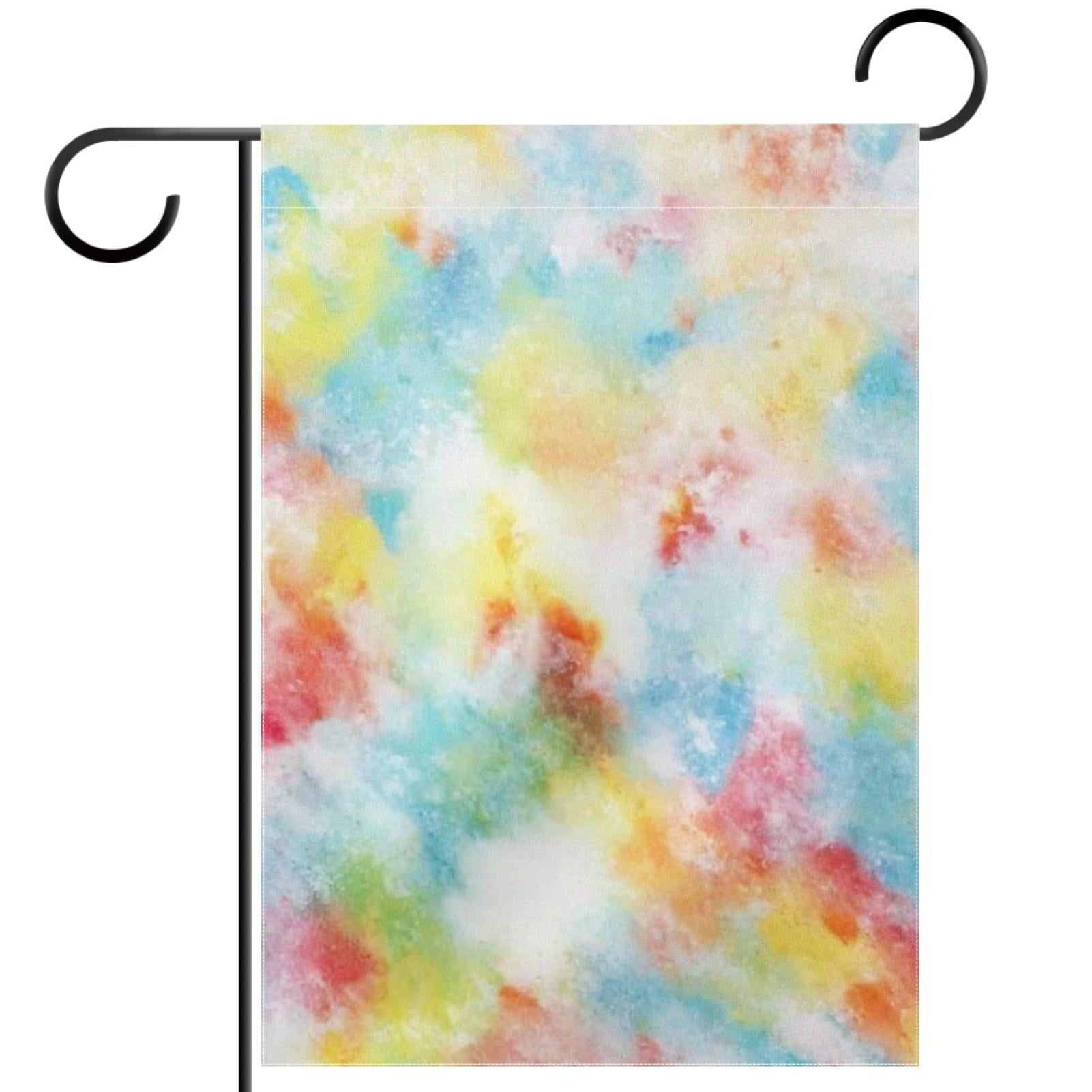 NUEAHEDN Aesthetic Tie Dyeing Flags for Outside Decoration, Yard ...