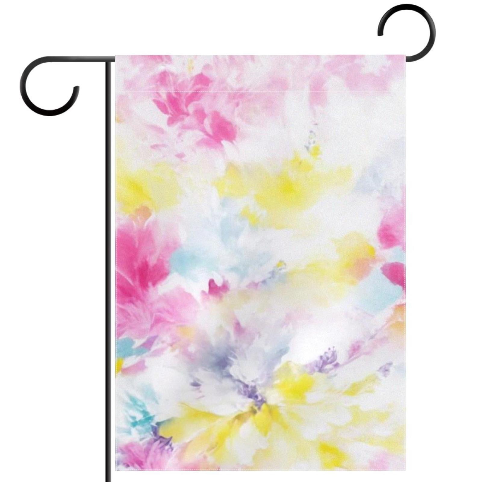 NUEAHEDN Aesthetic Tie Dyeing Flags for Outside Decoration, Yard ...