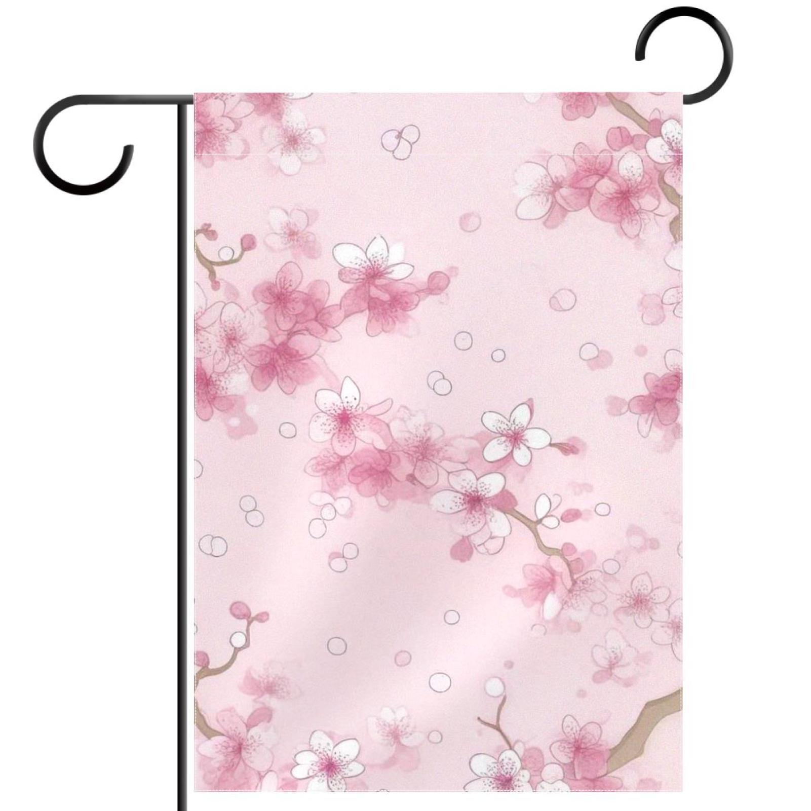 NUEAHEDN Cherry Blossom Aesthetics Flags for Outside Decoration, Yard ...