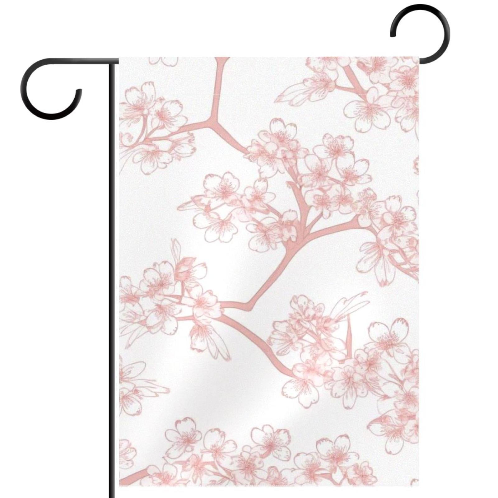 NUEAHEDN Cherry Blossom Aesthetics Flags for Outside Decoration, Yard ...