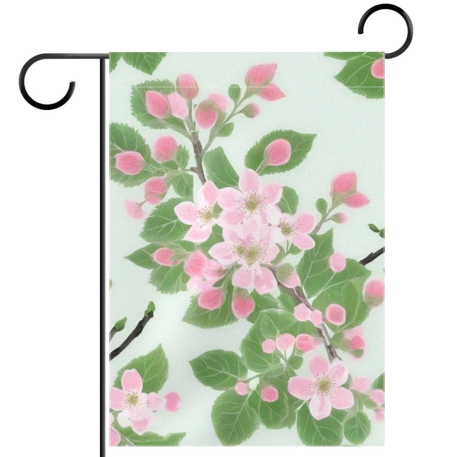 NUEAHEDN Cherry Blossom Aesthetics Garden Flag for Outside,28x40 Inch ...
