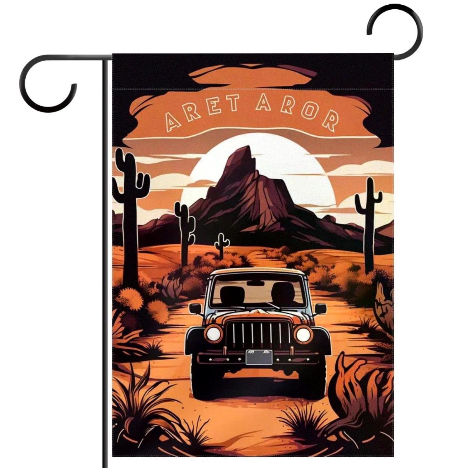 NUEAHEDN Colorful Landscape Flags for Outside Decoration, Yard Outdoor ...