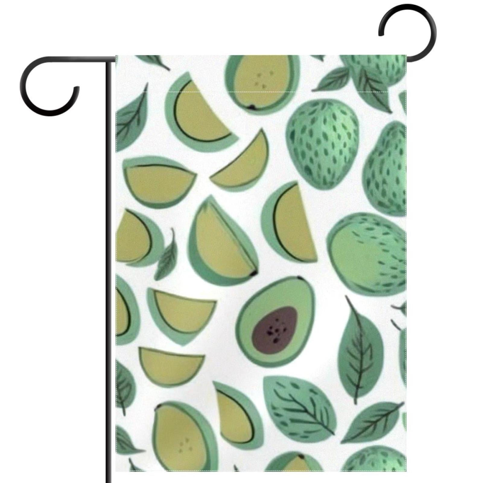 NUEAHEDN Fresh avocado Flags for Outside Decoration, Yard Outdoor Decor ...