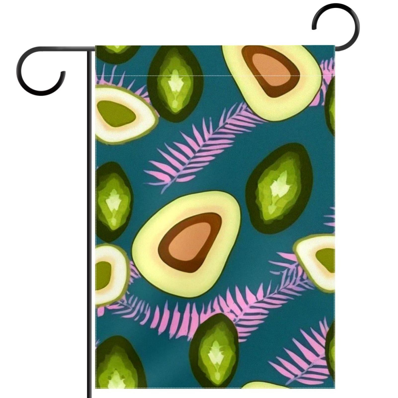 NUEAHEDN Fresh avocado Flags for Outside Decoration, Yard Outdoor Decor ...