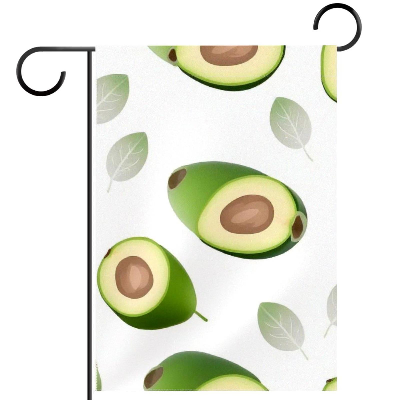 NUEAHEDN Fresh avocado Flags for Outside Decoration, Yard Outdoor Decor ...