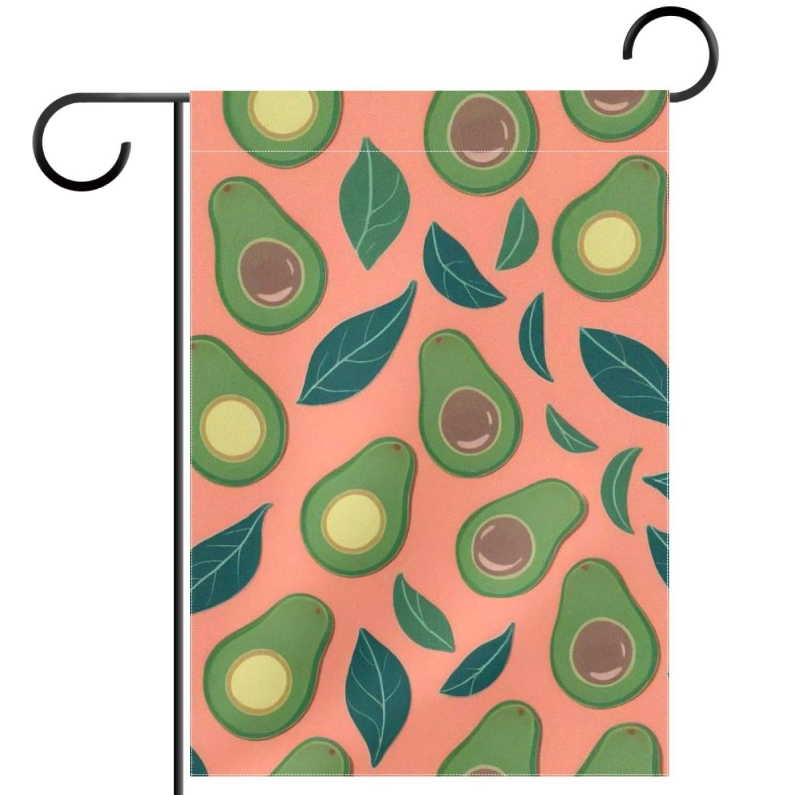 NUEAHEDN Fresh avocado Flags for Outside Decoration, Yard Outdoor Decor ...