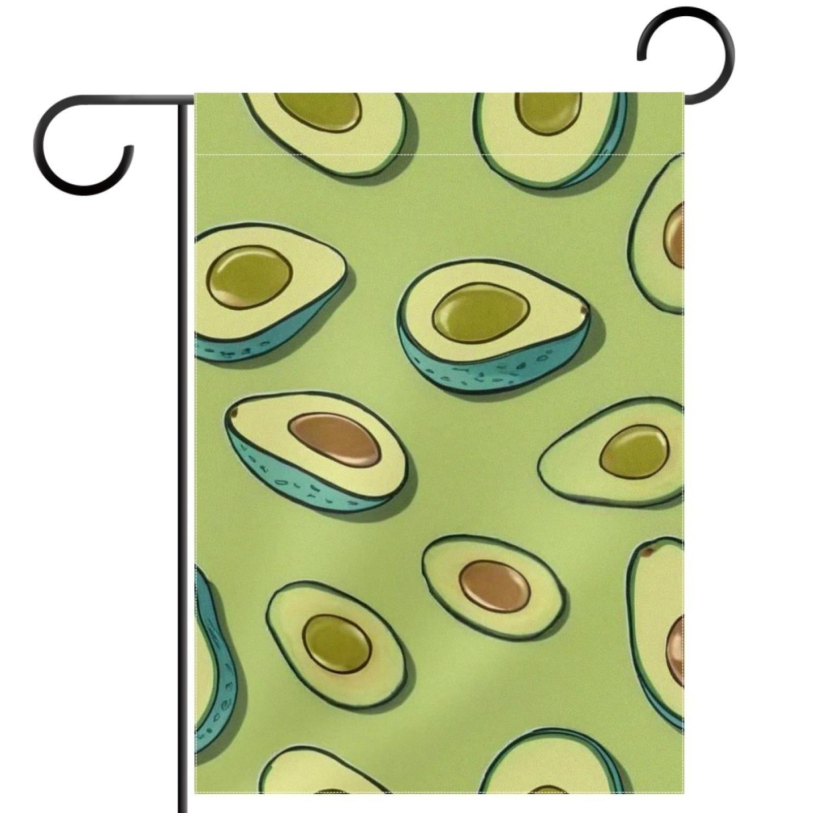 NUEAHEDN Fresh avocado Flags for Outside Decoration, Yard Outdoor Decor ...