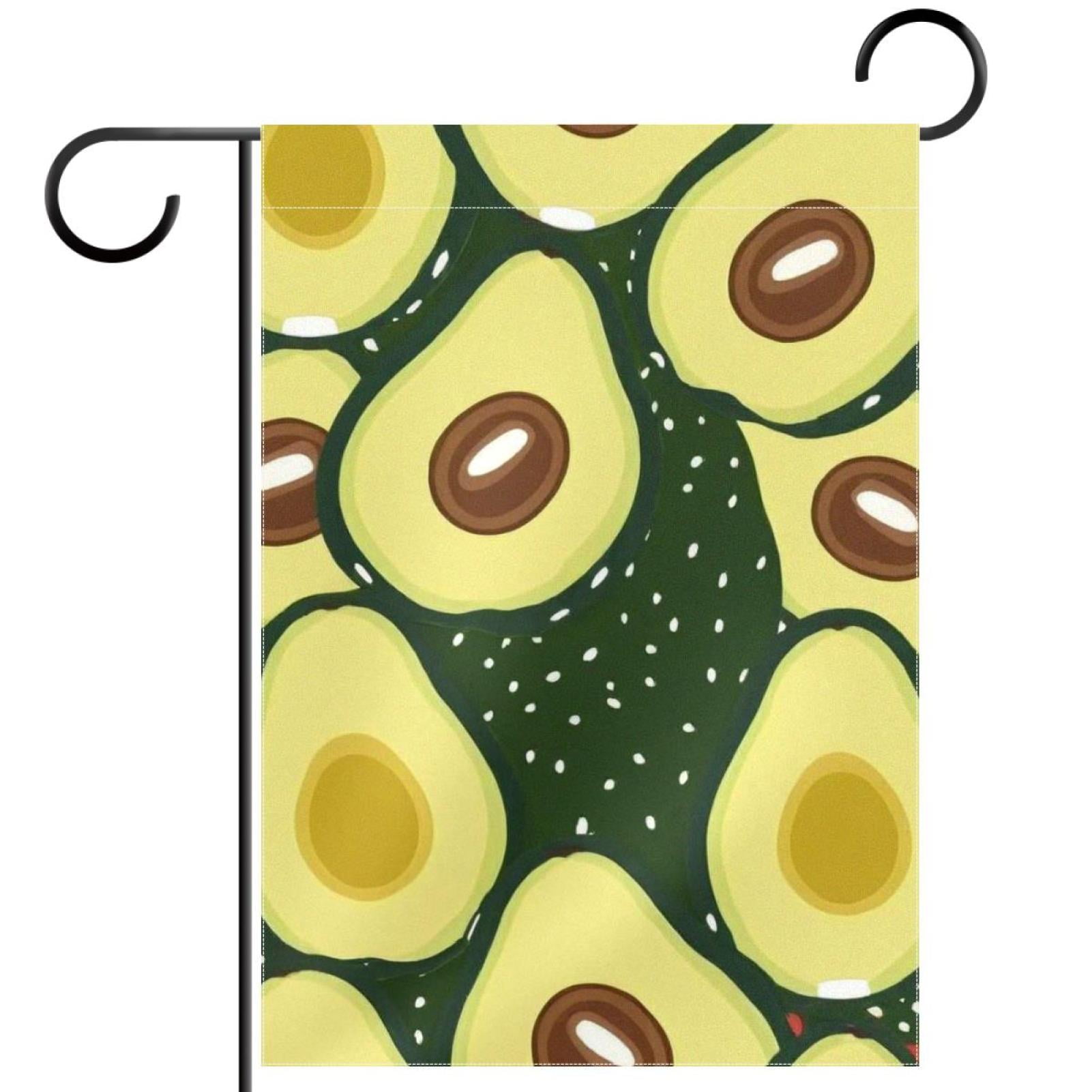 NUEAHEDN Fresh avocado Flags for Outside Decoration, Yard Outdoor Decor ...