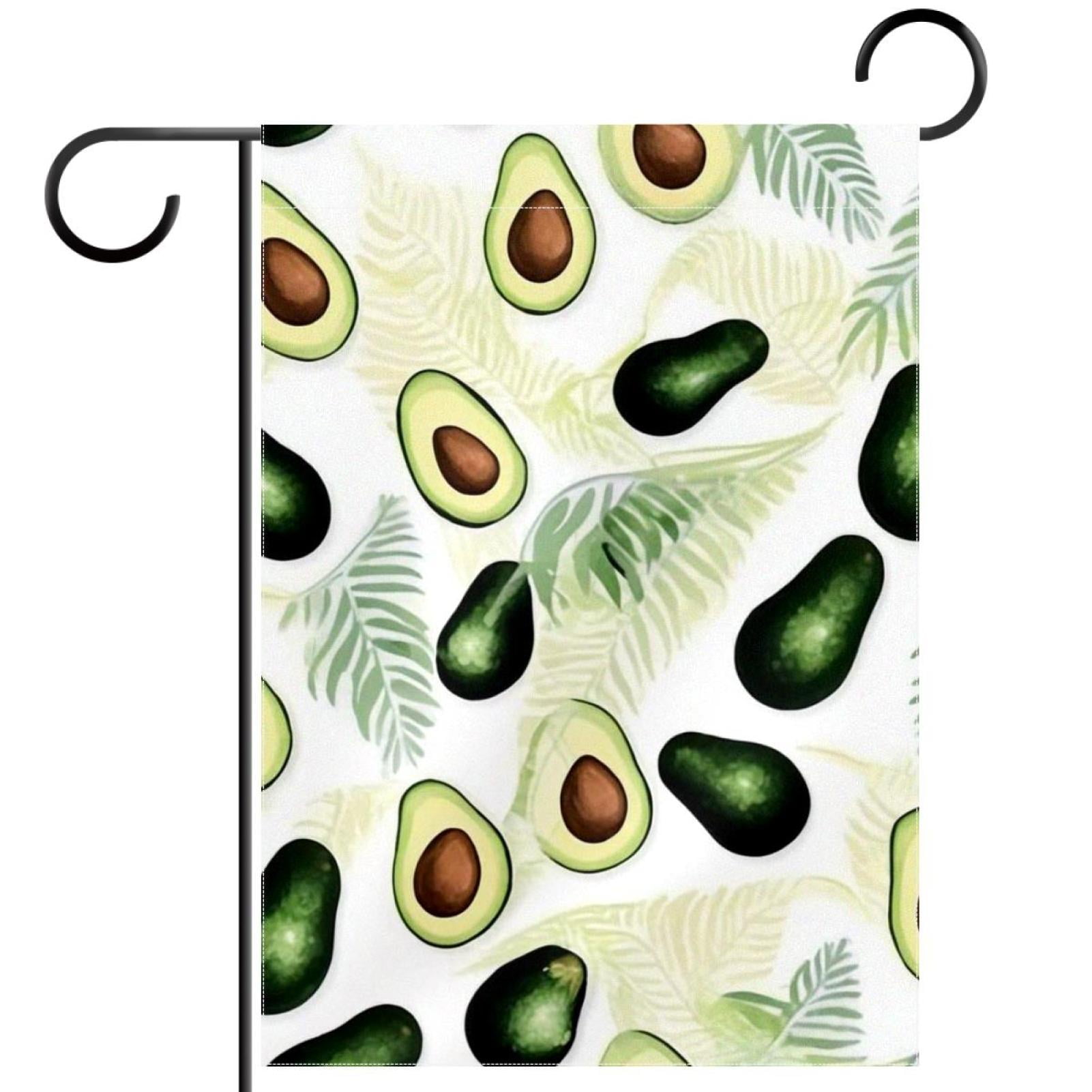 NUEAHEDN Fresh avocado Flags for Outside Decoration, Yard Outdoor Decor ...