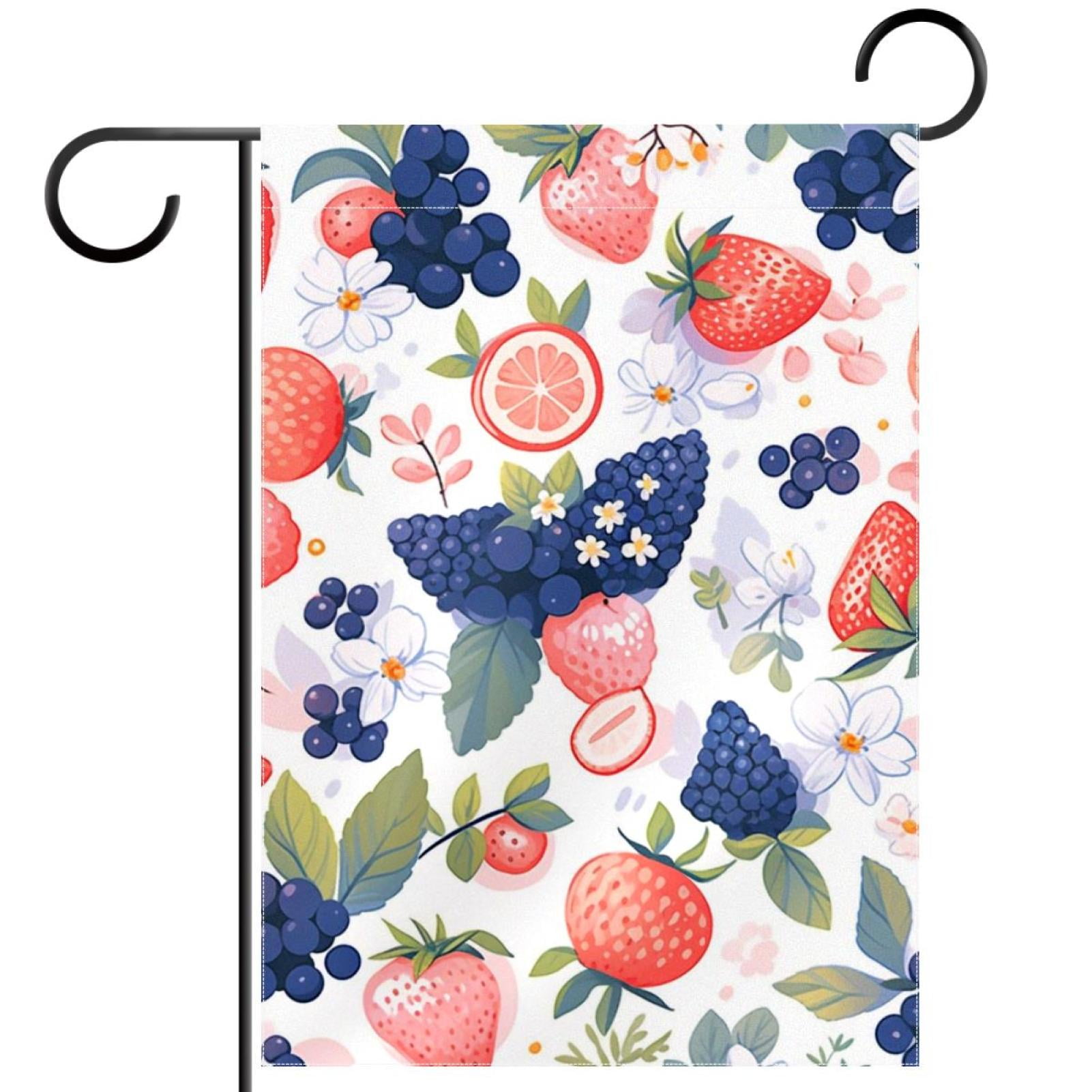 NUEAHEDN Fruit Party Flags for Outside Decoration, Yard Outdoor Decor ...