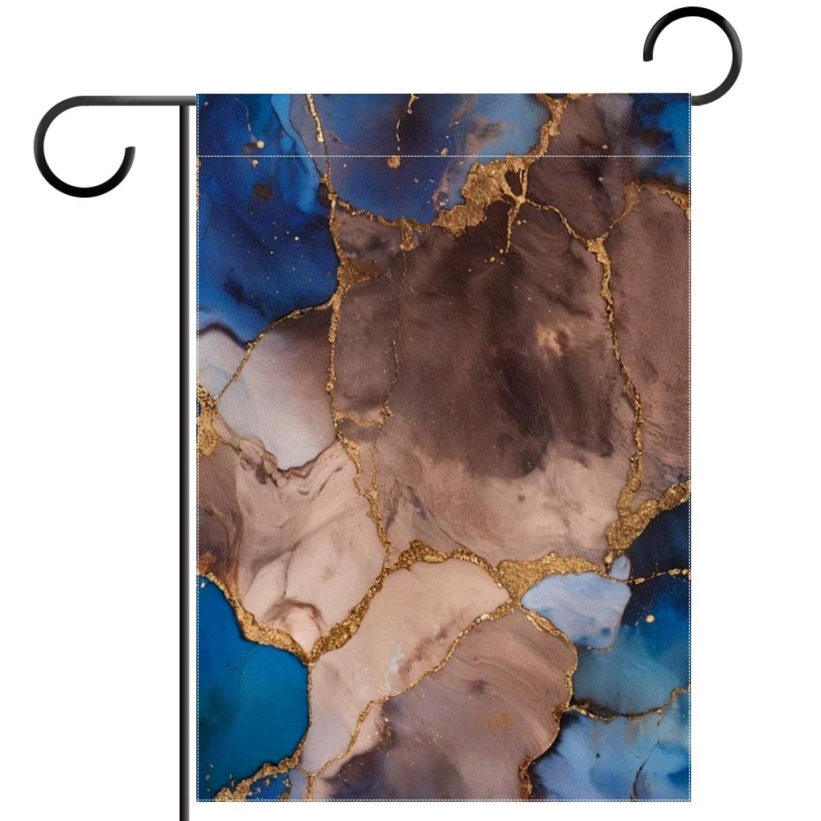 NUEAHEDN Marble Texture Flags for Outside Decoration, Yard Outdoor ...