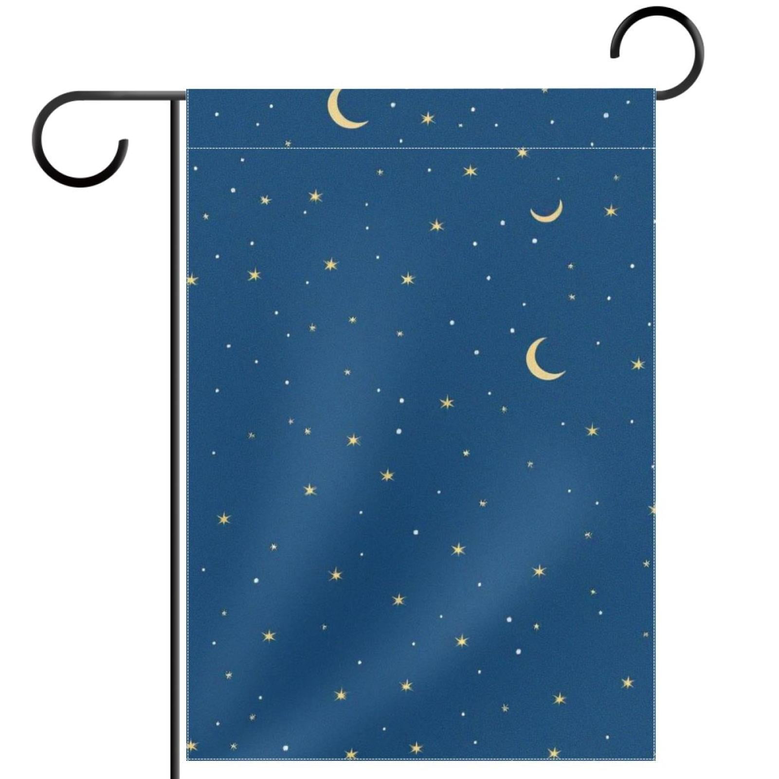 NUEAHEDN Stars and Moon Flags for Outside Decoration, Yard Outdoor ...