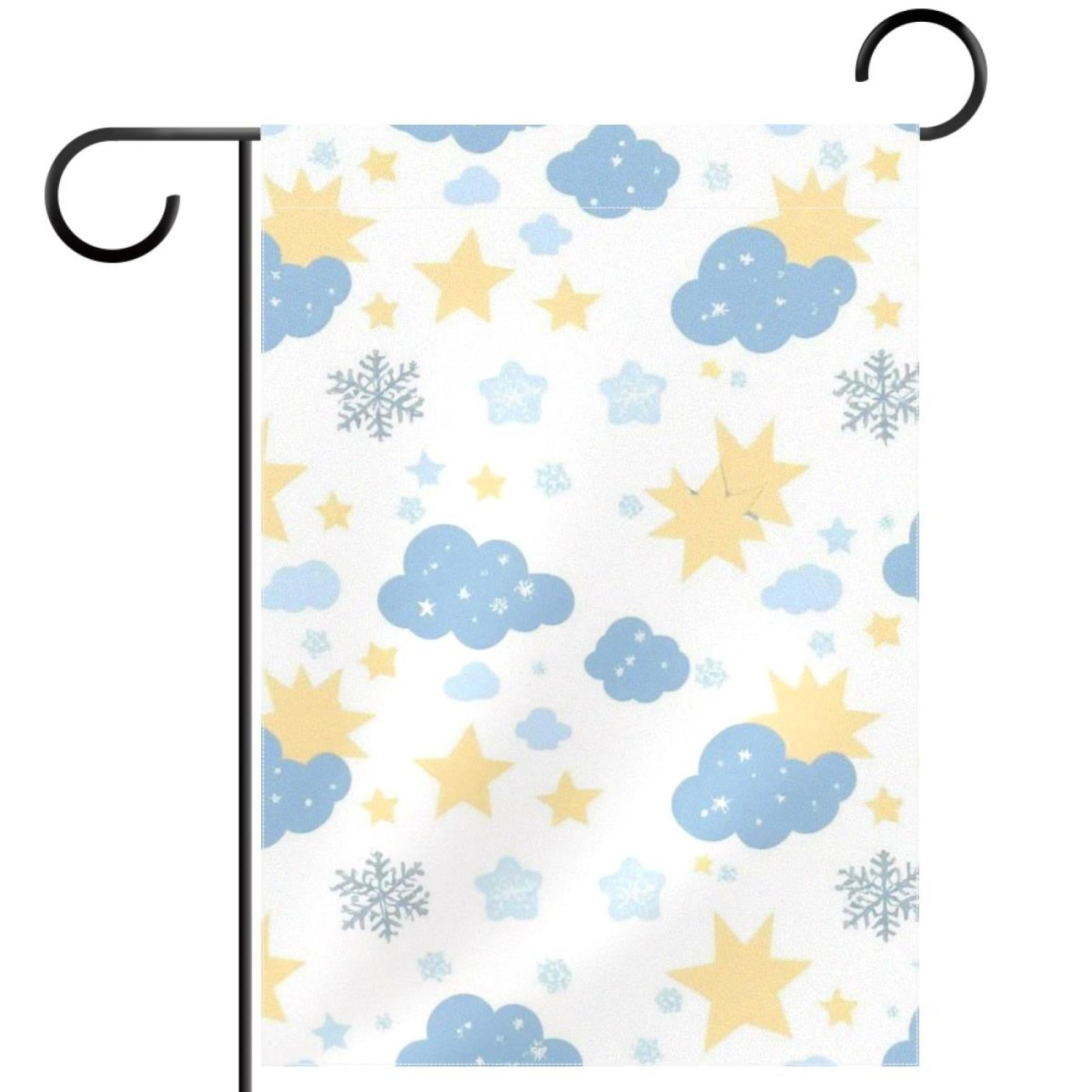 NUEAHEDN Stars and Moon Flags for Outside Decoration, Yard Outdoor ...