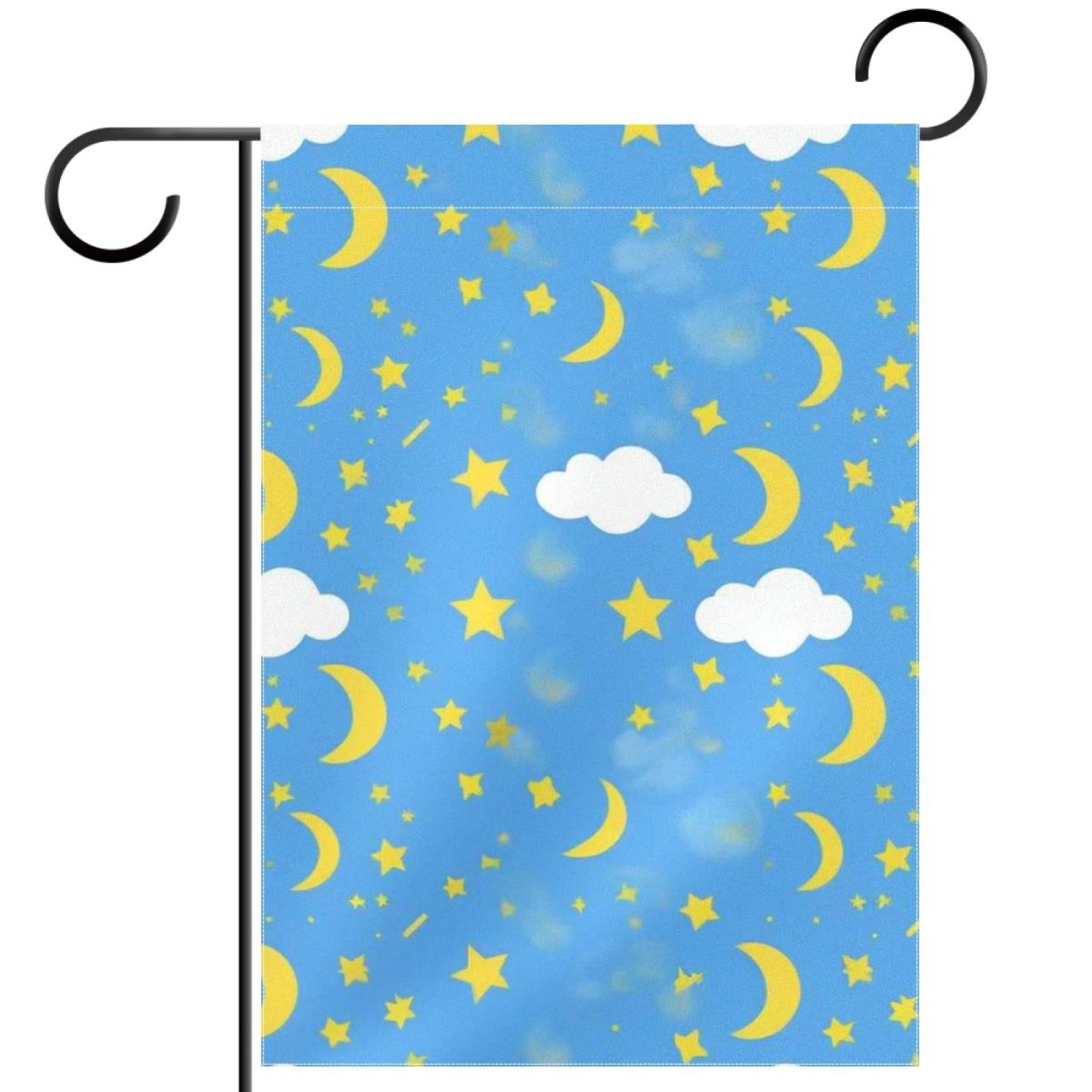 NUEAHEDN Stars and Moon Flags for Outside Decoration, Yard Outdoor ...