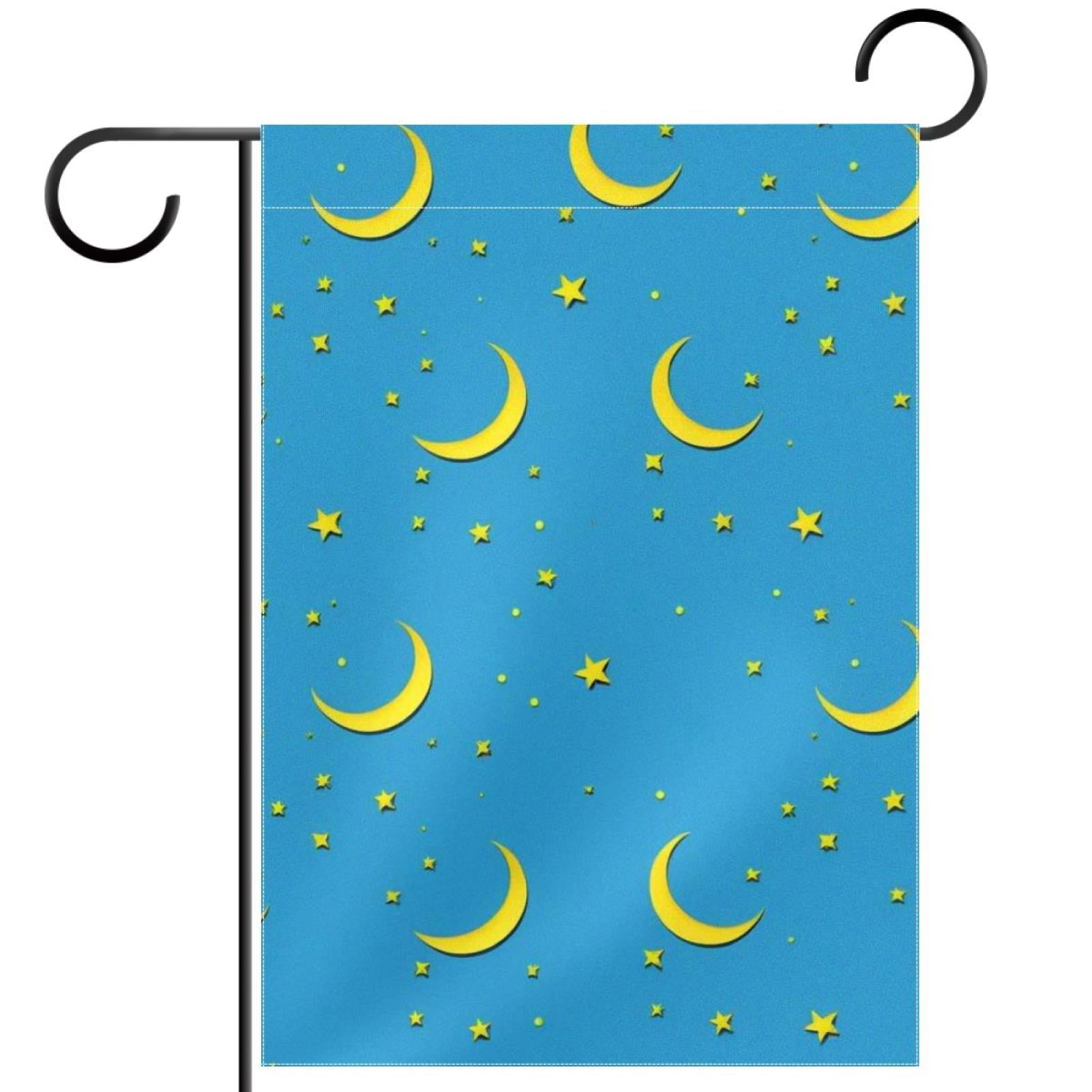 NUEAHEDN Stars and Moon Flags for Outside Decoration, Yard Outdoor ...