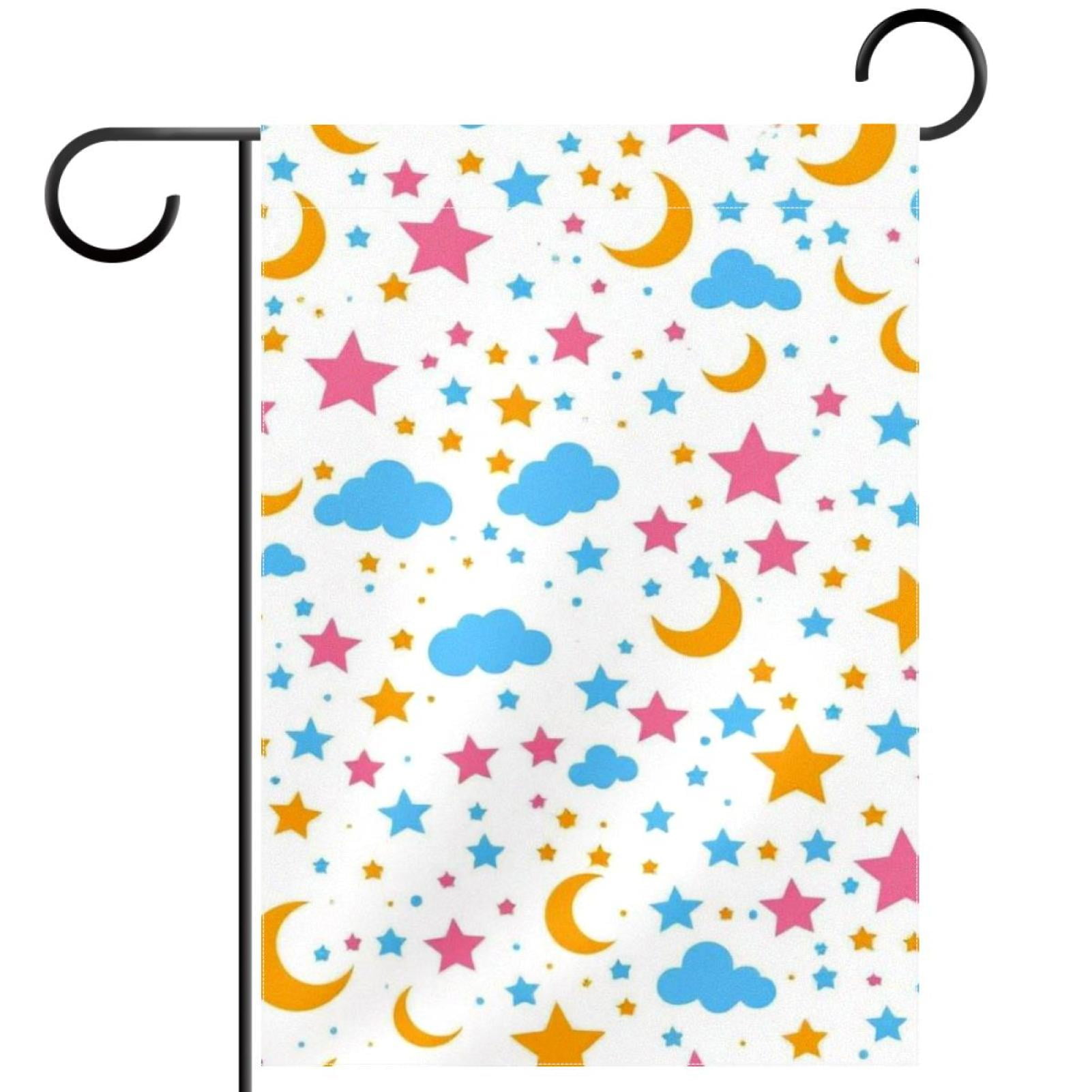 NUEAHEDN Stars and Moon Flags for Outside Decoration, Yard Outdoor ...