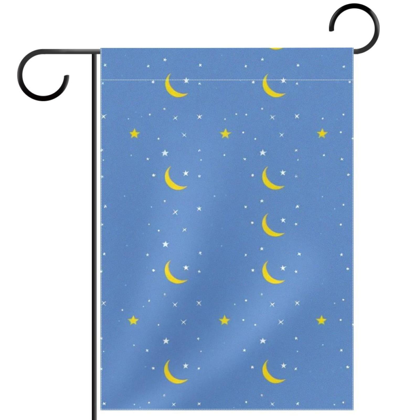 NUEAHEDN Stars and Moon Flags for Outside Decoration, Yard Outdoor ...