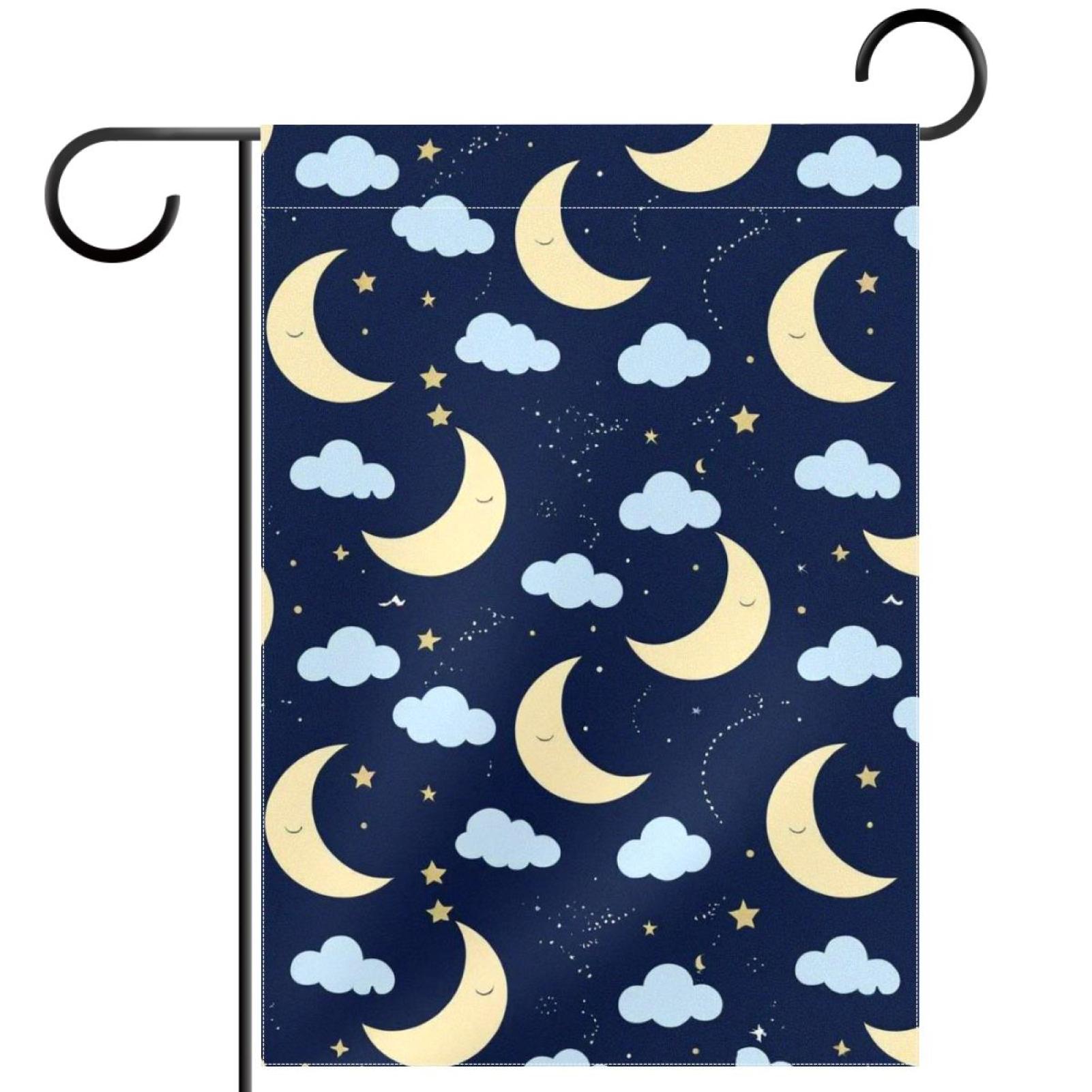 NUEAHEDN Stars and Moon Flags for Outside Decoration, Yard Outdoor ...