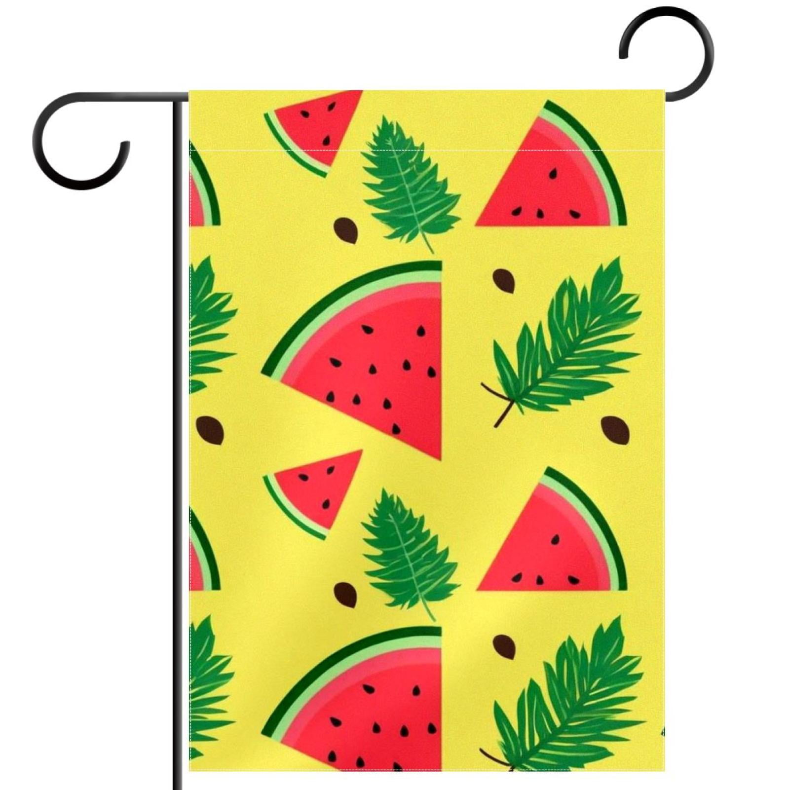 NUEAHEDN Summer Ice Cream Watermelon Flags for Outside Decoration, Yard Outdoor Decor Vertical ...