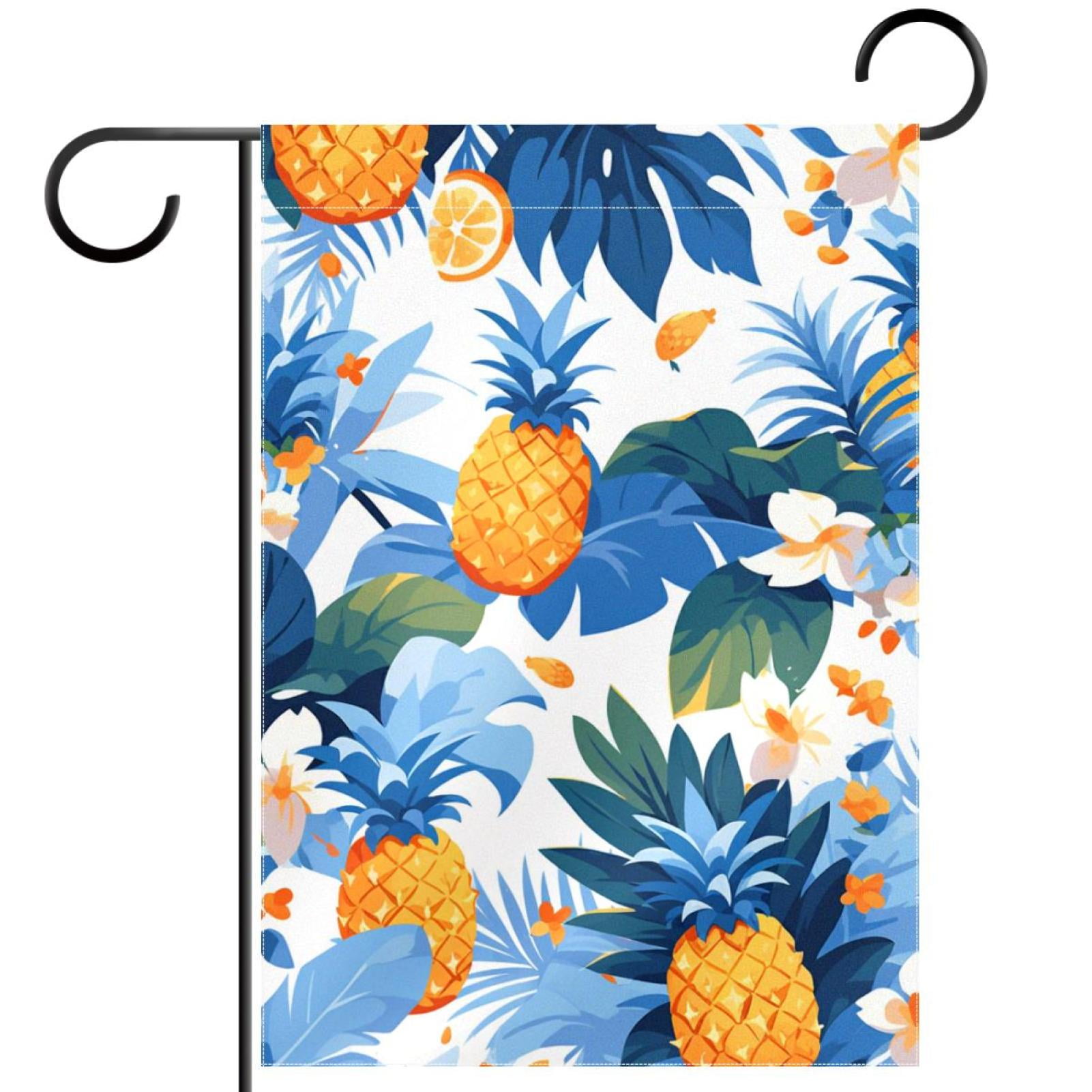 NUEAHEDN Tropical Pineapple Flags for Outside Decoration, Yard Outdoor ...