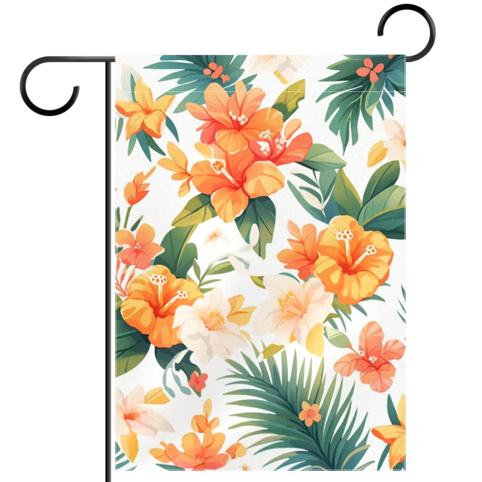 NUEAHEDN Tropical Pineapple Flags for Outside Decoration, Yard Outdoor Decor Vertical Double ...