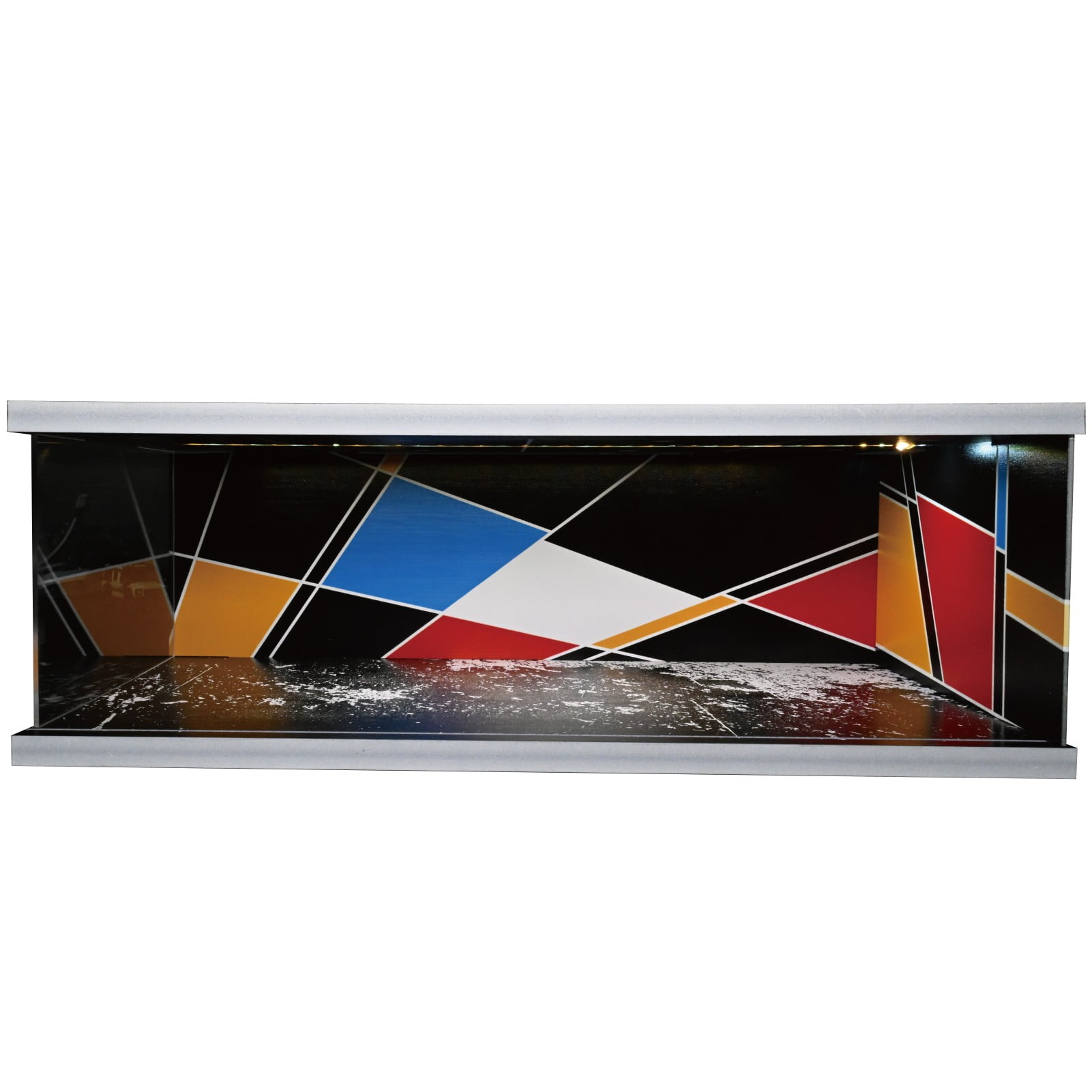 NUEIOVRW 1:43 Diorama Diecast Car Garage Model, Tri-Color LED Lighting ...