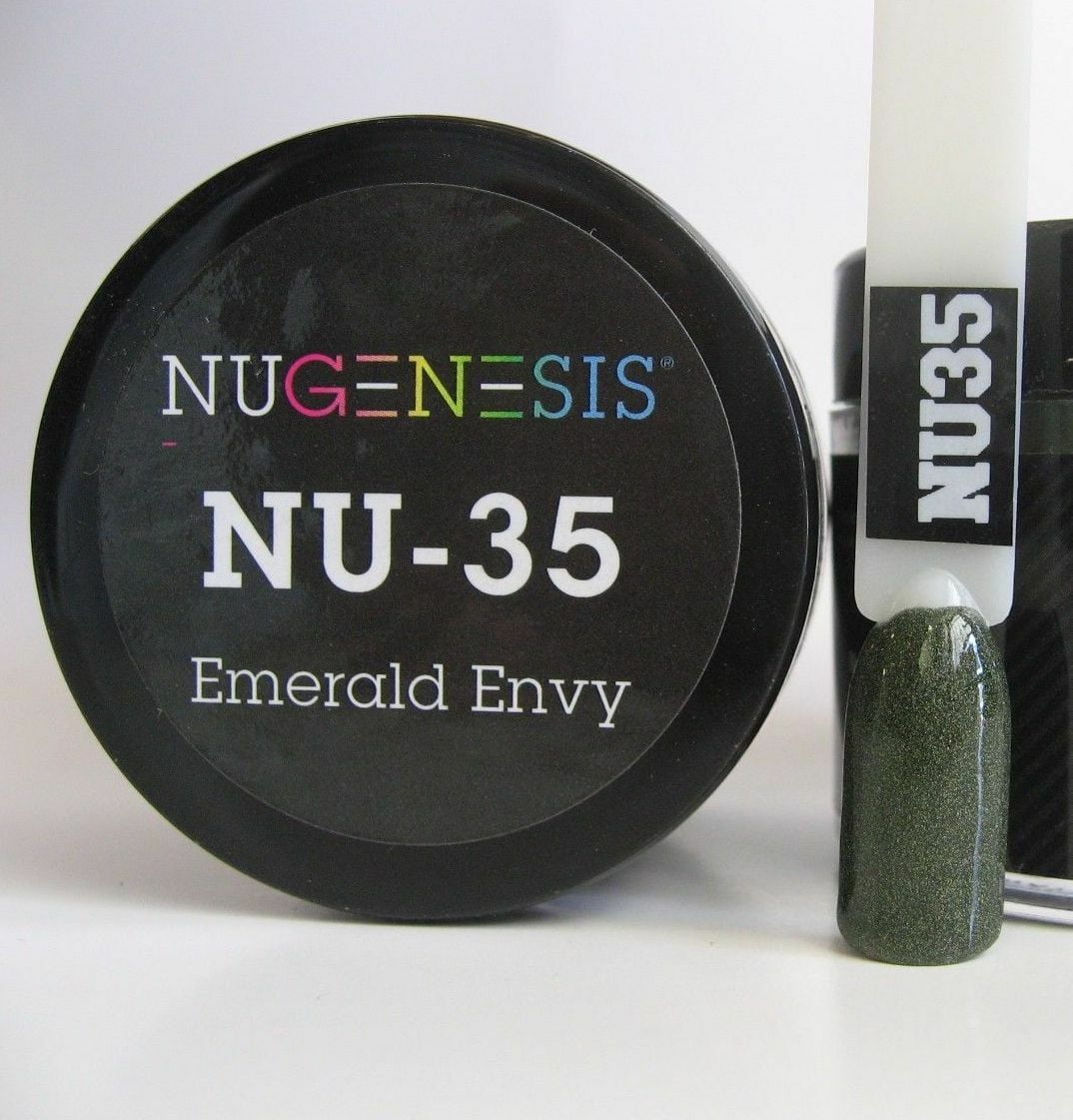 NUGENESIS Nail Color Dip Dipping Powder 1.5oz/jar - NU35 Emerald Envy ...