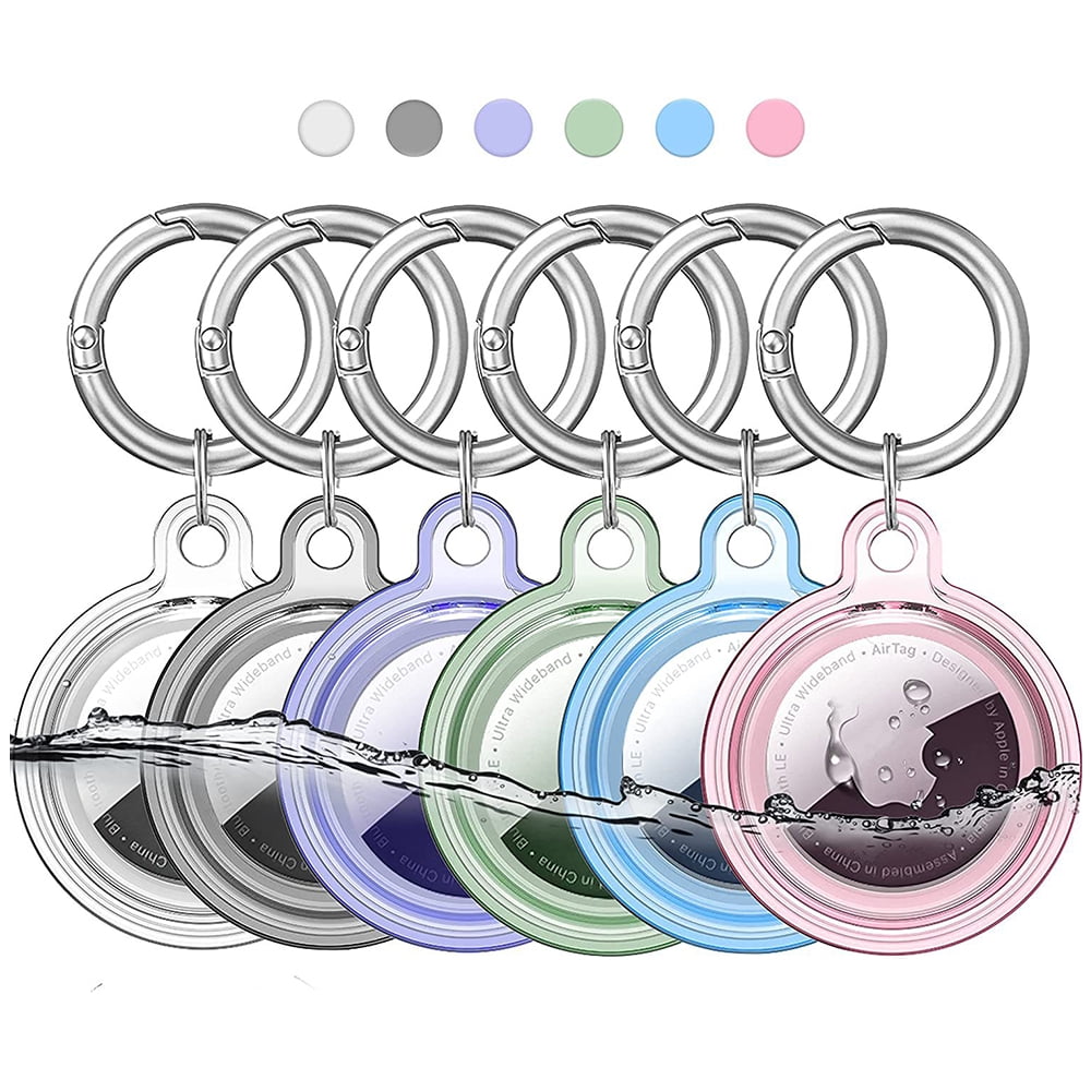 NUHOYA 6-Pack Waterproof Air Tag Holders for Pets, Kids, Keys, Luggage ...