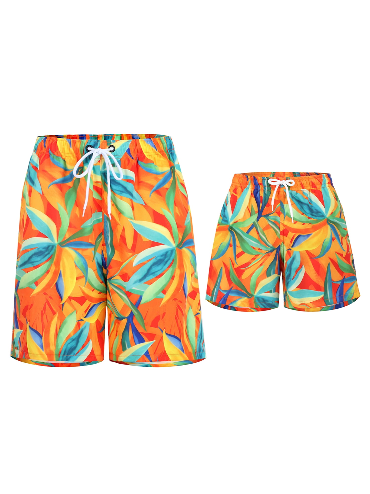 NUIDARAIO Family Matching Swimwear Fashion Print Swimsuit Set Father ...