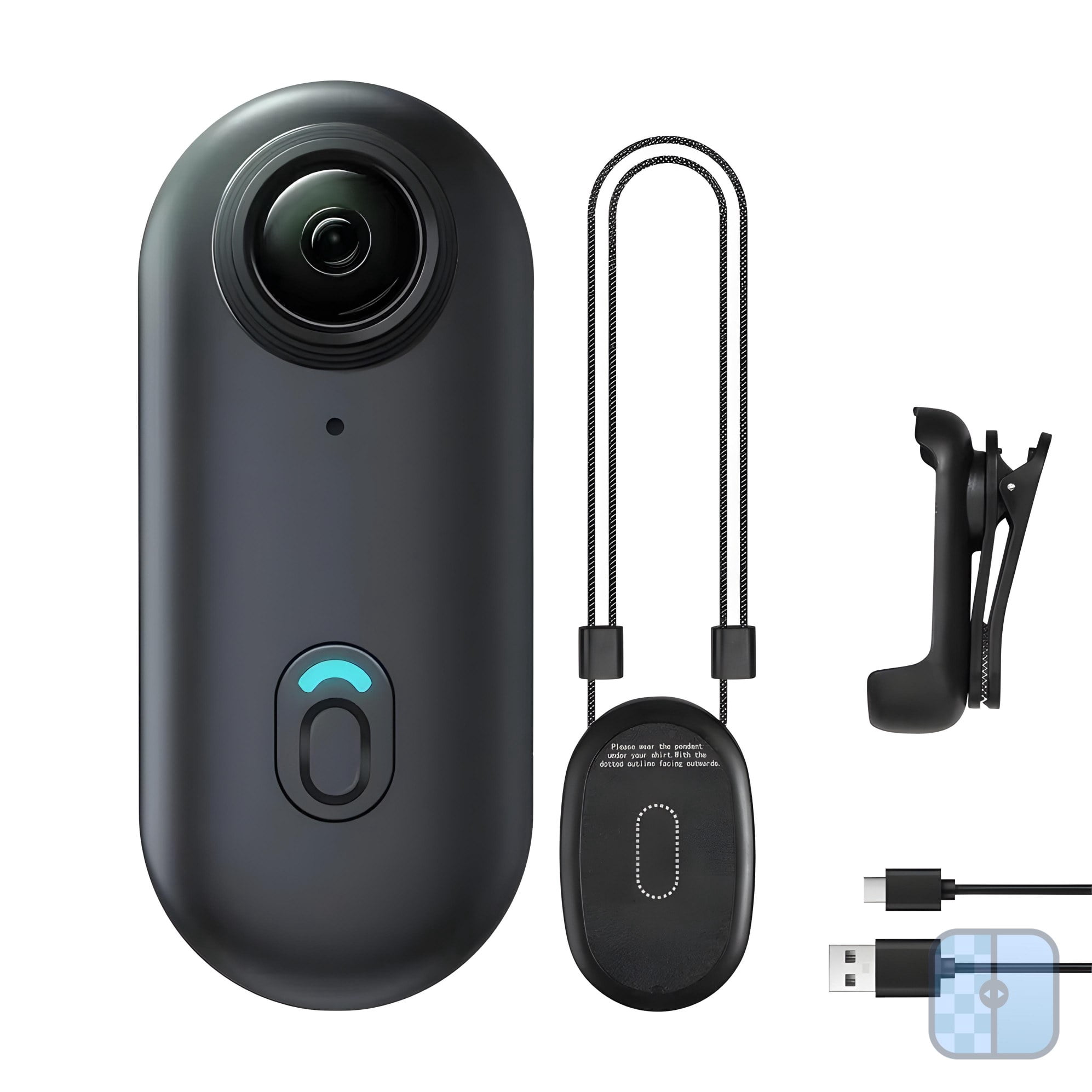 NUISK, 4K Thumb Action Camera, 128GB, Waterproof WiFi Mini Body Cam ...