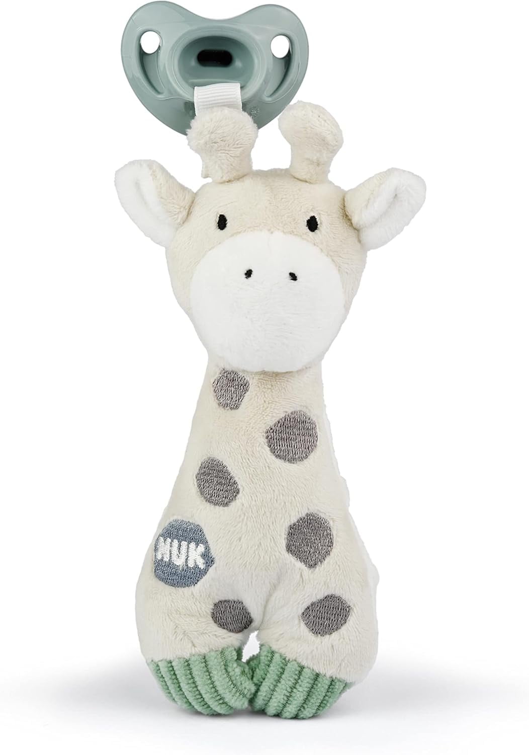 NUK Baby Pacifier Holder Buddy │ Soft Plush Pacifier Clip with Pacifier ...