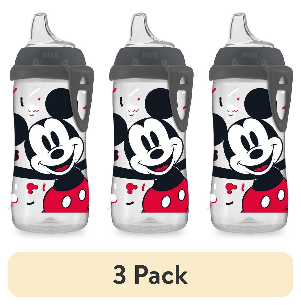 (3 pack) NUK Disney Active Cup, Mickey Mouse 10 oz Soft Spout Sippy Cup, 12+ Months, Unisex ...