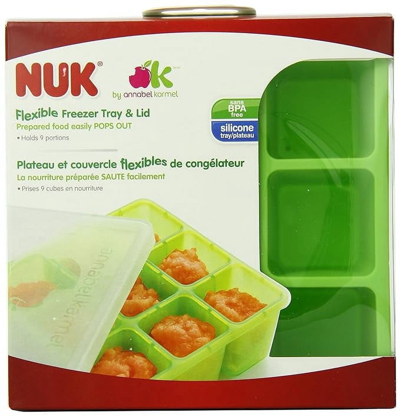 NUK Homemade Baby Food Flexible Freezer Tray and Lid Set - Walmart.com