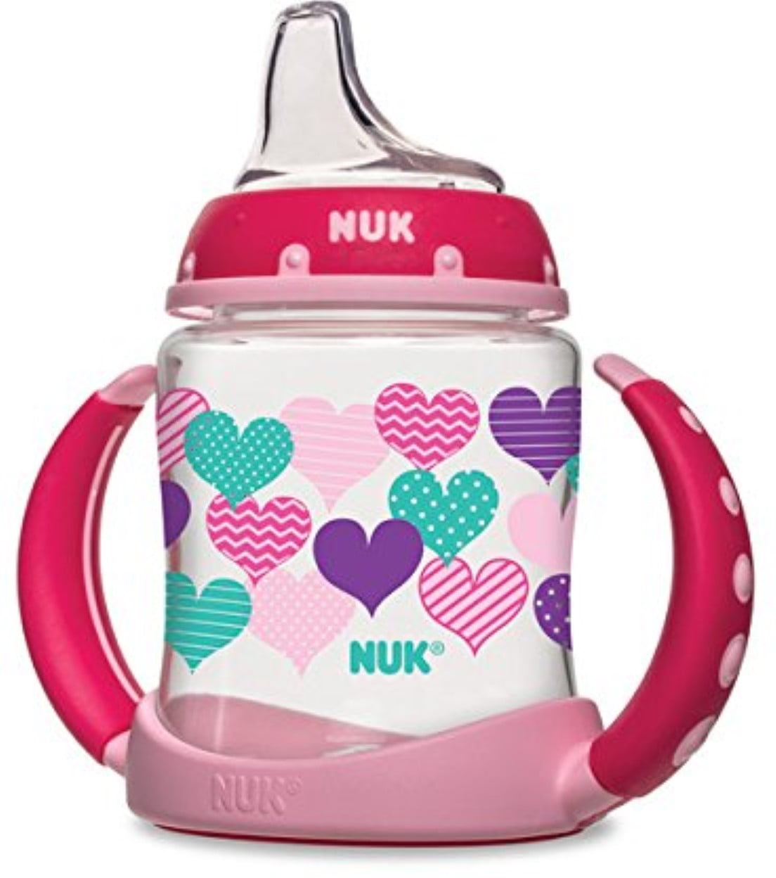 NUK Learner Cup with Silicone Spout, Assorted Colors 1 (Pack of 2 ...