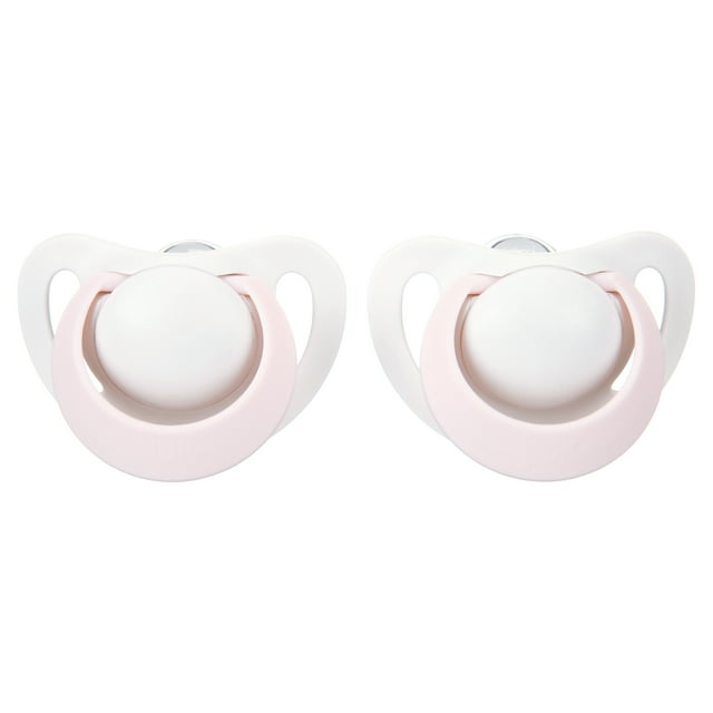 NUK Newborn Orthodontic Pacifiers, Girl, 0-2 Months, 2-Pack - Walmart.com
