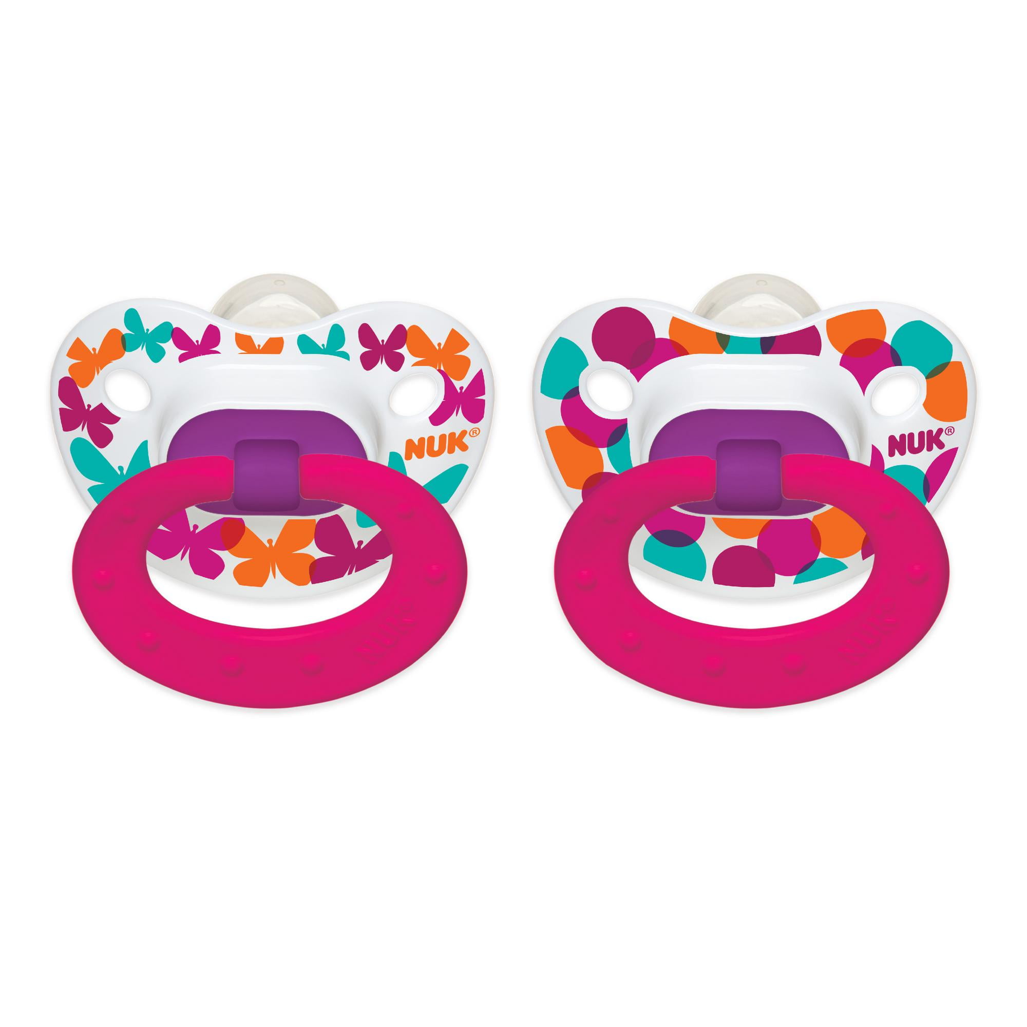 NUK Orthodontic Pacifier, 18+ Months, Dots - 2 Counts - Walmart.com