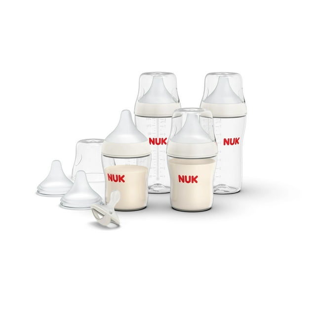 NUK Perfect Match Baby Bottle & Pacifier Set, 7 Piece Newborn Gift Set - Walmart.com