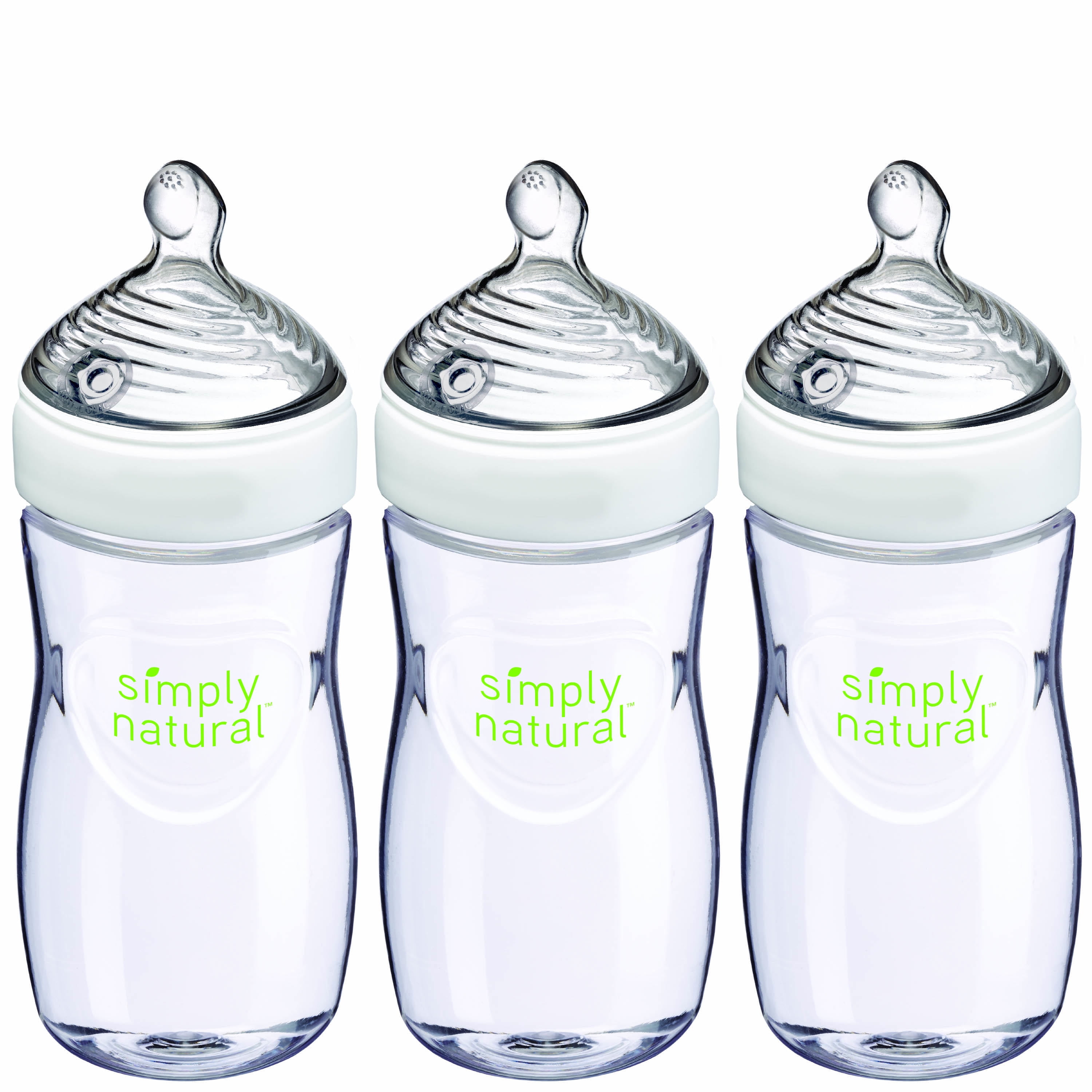 NUK Simply Natural Bottle, 9 oz, 3-Pack - Walmart.com
