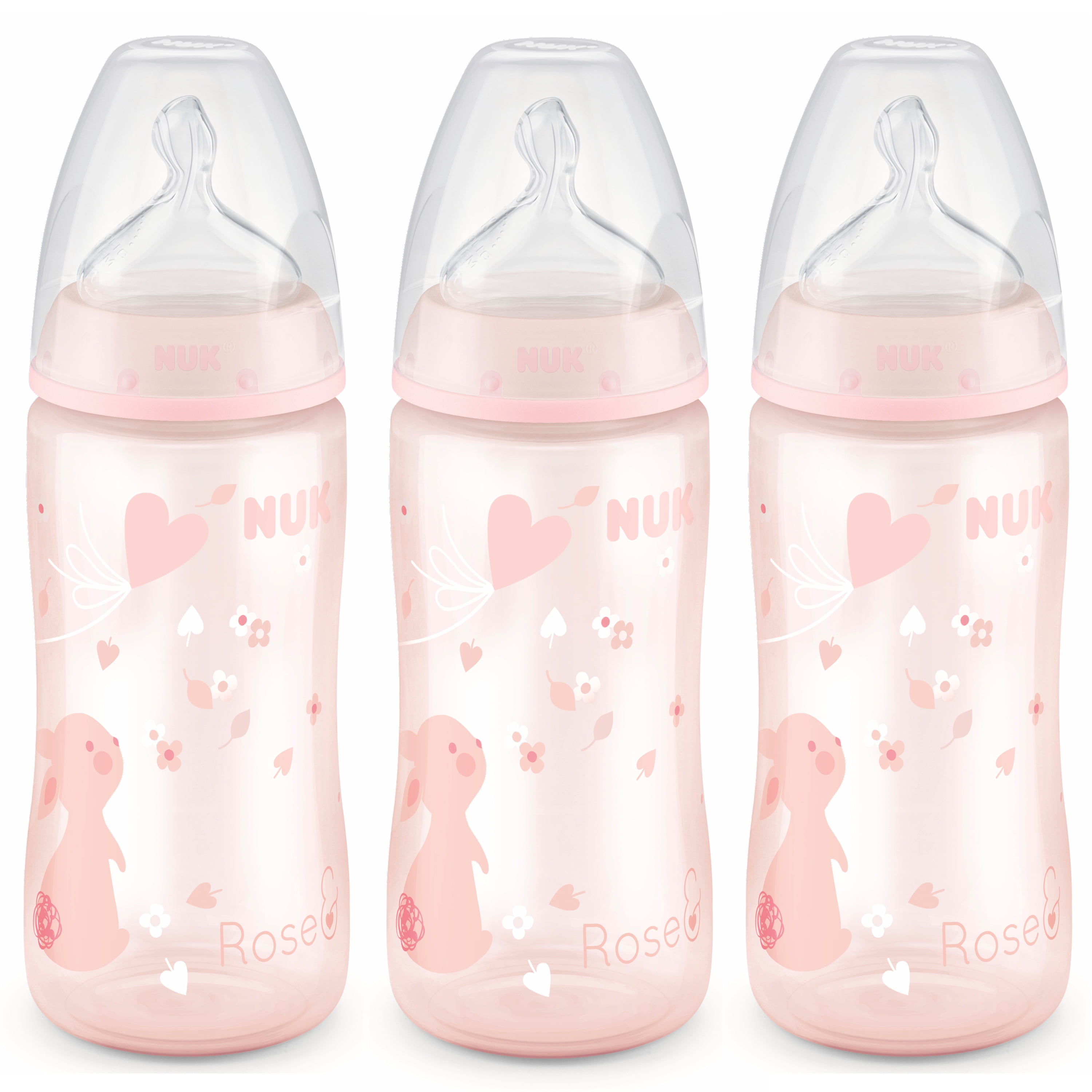 NUK Smooth Flow Anti-Colic Bottle, 10 oz, 3-Pack, Colors May Vary ...