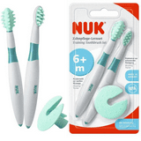 NUK Training Toothbrush Set with Trainers for 6-15 months - Walmart.com