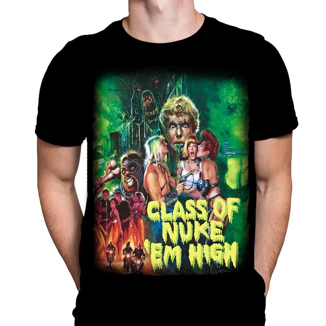 NUKE EM HIGH - Movie Poster T-Shirt Sizes M - 5XL / B-MOVIE HORROR SCI ...