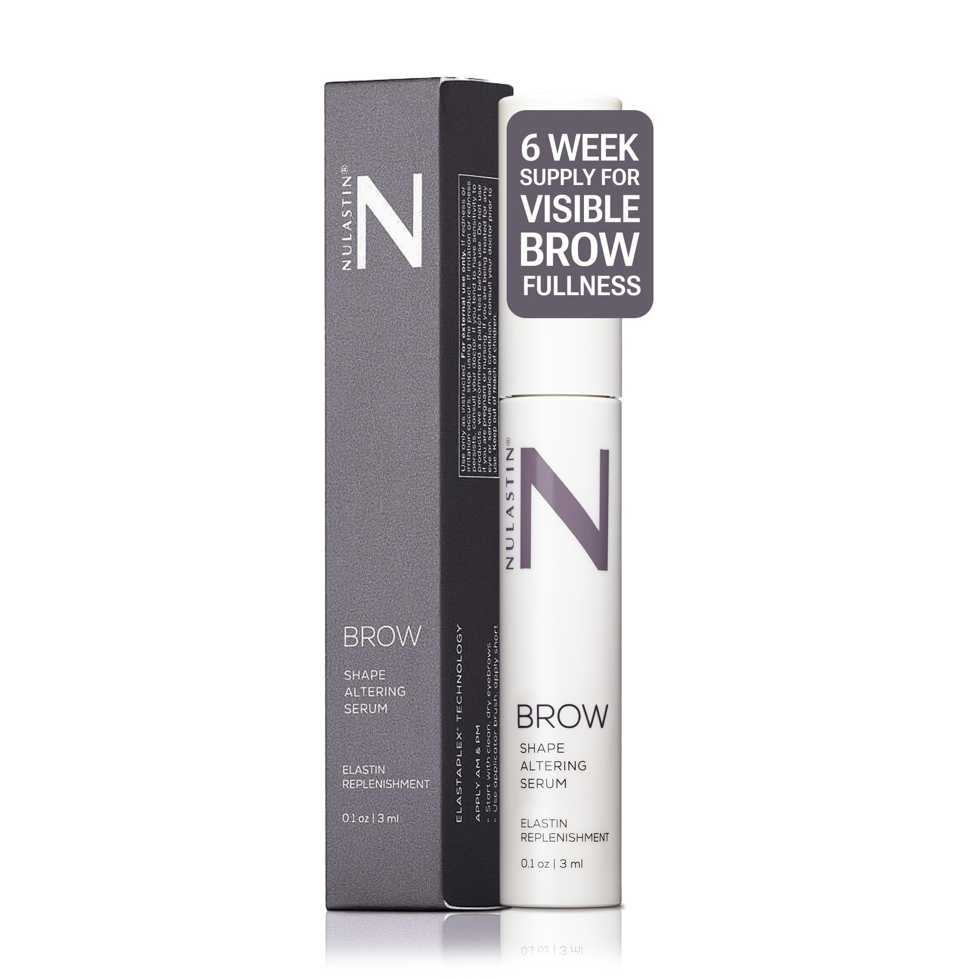 NULASTIN Eyebrow Serum for Thicker, Fuller Brows - 0.1 Fl Oz - Walmart.com