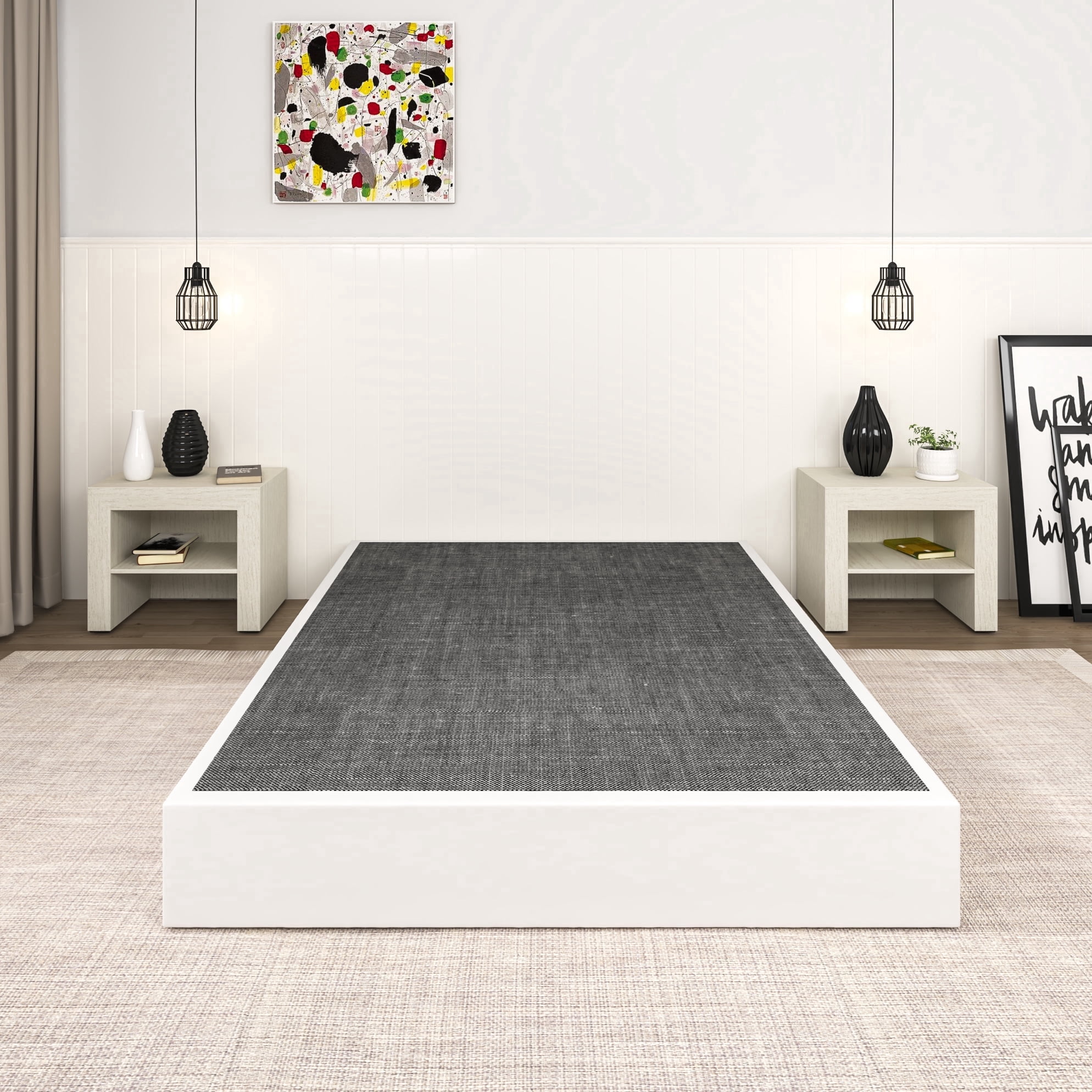 NULS Box Springs King Size 9 Inch, Heavy Duty Metal Frame Mattress ...