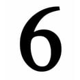NUM-6-S 6 Inch High Number 6 - Walmart.com