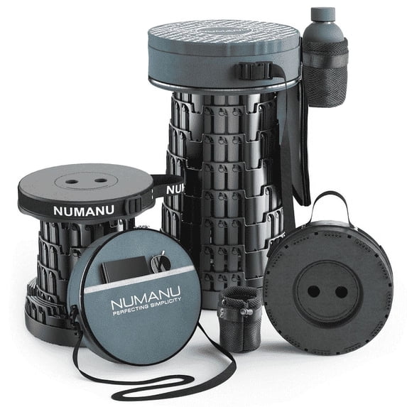 NUMANU 2025 Collapsible Adjustable Telescopic Camping Stool Max 620lbs ...