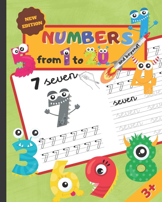 NUMBERS FROM 1 TO 20 and beyond!: Number Tracing Book for Kids Ages 3-5 ...